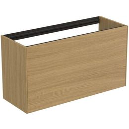 Ideal Standard Conca Waschtisch-Unterschrank T3997Y6 ohne Waschtisch-Platte, 1 Auszug, 100 x 37 x 54 cm, Eiche hell Furnier