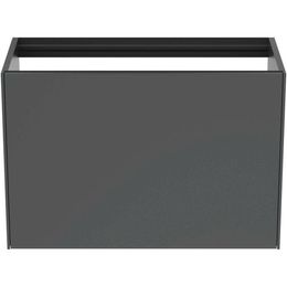 Ideal Standard Conca Waschtisch-Unterschrank T3994Y2 ohne Waschtisch-Platte, 1 Auszug, 80 x 37 x 54 cm, Anthrazit matt lackiert