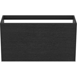 Ideal Standard Conca Waschtisch-Unterschrank T3997Y4 ohne Waschtisch-Platte, 1 Auszug, 100 x 37 x 54 cm, Eiche geflammt Furnier