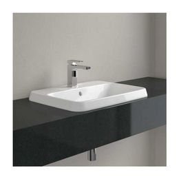 Villeroy & Boch Villeroy und Boch Architectura Einbauwaschbecken 5A6760R1 600 x 450 x 170 mm, Wei&szlig; Alpin CeramicPlus, mit &Uuml;berlauf, Unterseite nicht glasiert