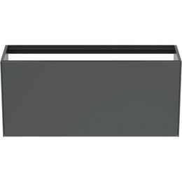 Ideal Standard Conca Waschtisch-Unterschrank T3939Y2 ohne Waschtisch-Platte, 1 Auszug, 120 x 37 x 54 cm, Anthrazit matt lackiert