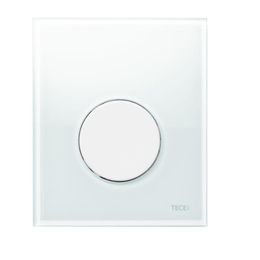 TECEloop Urinal Bet&auml;tigungsplatte 9242650 Glas wei&szlig;, Taste wei&szlig;