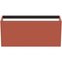 Ideal Standard Conca Waschtisch-Unterschrank T3939Y3 ohne Waschtisch-Platte, 1 Auszug, 120 x 37 x 54 cm, Sunset matt lackiert