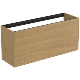 Ideal Standard Conca Waschtisch-Unterschrank T3939Y6 ohne Waschtisch-Platte, 1 Auszug, 120 x 37 x 54 cm, Eiche hell Furnier