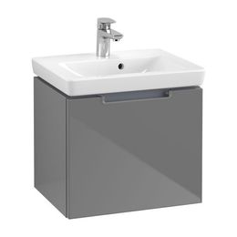 Villeroy & Boch Villeroy & Boch Subway 2.0 Waschtisch-Unterschrank A68510FP 48,5x42x38cm, 1 Auszug, Griff chrom, glossy grey