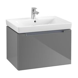 Villeroy & Boch Villeroy & Boch Subway 2.0 Waschtisch-Unterschrank A68810FP 63,7x42x45,4cm, 1 Auszug, Griff chrom, glossy grey