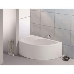 Hoesch Spectra Eck Badewanne 3658.010 wei&szlig;, 170x100cm, Version links, angeformte Sch&uuml;rze