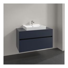 Villeroy & Boch Villeroy und Boch Collaro Waschtischunterschrank C01900VQ 100x54,8x50cm, Waschtisch mittig, marine blue