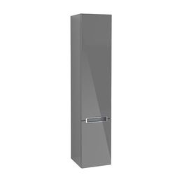 Villeroy & Boch Villeroy & Boch Subway 2.0 Hochschrank A71010FP 35x165x37cm, rechts, Griff chrom, glossy grey