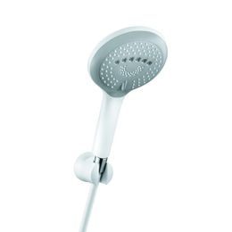 Kludi Freshline Wannen-Brause-Set 6795091-00 wei&szlig;/chrom, Wandhalter, 3S-Handbrause, Brauseschlauch