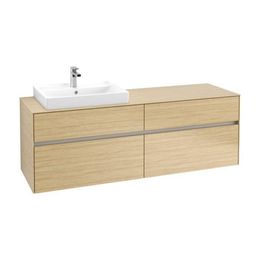 Villeroy & Boch Villeroy & Boch Collaro Waschtischunterschrank C02200VJ 160x54,8x50cm, Waschtisch links, Nordic Oak