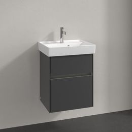 Villeroy & Boch Villeroy und Boch Collaro Waschtischunterschrank C00600VR 46x54,6x37,4cm, Waschbecken mittig, graphite