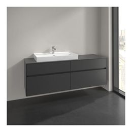Villeroy & Boch Villeroy und Boch Collaro Waschtischunterschrank C02600VR 160x54,8x50cm, Waschtisch links, graphite