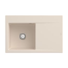 Villeroy & Boch Villeroy und Boch Subway Style 45 Flat Einbausp&uuml;le 334800FU Sp&uuml;lbecken links, ivory CeramicPlus, 78 x 51 cm