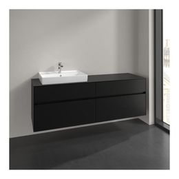 Villeroy & Boch Villeroy und Boch Collaro Waschtischunterschrank C02200VL 160x54,8x50cm, Waschtisch links, volcano black