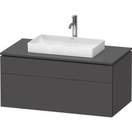 Duravit L-Cube Waschtisch-Unterschrank LC4881049490000 102 x 55 cm, graphit matt, 1 Schubkasten, 1 Auszug, wandh&auml;ngend
