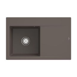Villeroy & Boch Villeroy und Boch Subway Style 45 Flat Einbausp&uuml;le 334800TR Sp&uuml;lbecken links, timber CeramicPlus, 78 x 51 cm