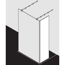 Kermi Xb Festfeld XBFFW06020VUK 61,7x200cm, silber hochglanz, ESG SR Opaco, Glasanlage