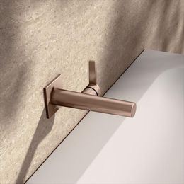 KEUCO Edition 11 Einhebel-Waschtischmischer 51116290302 Unterputz, Ausladung 19,7 cm, Rotgold geb&uuml;rstet