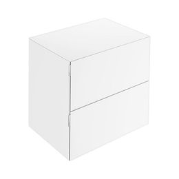 KEUCO Edition 11 Art Sideboard 32542840800 80x70x49cm, 2 Frontausz&uuml;ge, Glas satiniert, wei&szlig;