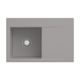Villeroy & Boch Villeroy und Boch Subway Style 45 Flat Einbausp&uuml;le 334800KD Sp&uuml;lbecken links, fossil CeramicPlus, 78 x 51 cm