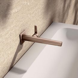 KEUCO Edition 11 Einhebel-Waschtischmischer 51116292302 Unterputz, Ausladung 24,3 cm, Rotgold geb&uuml;rstet