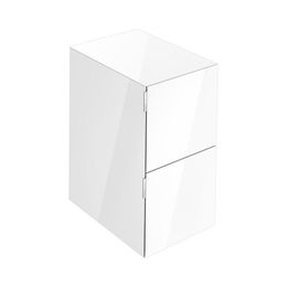 KEUCO Edition 11 Art Sideboard 32542830401 40x70x49cm, 2 Frontausz&uuml;ge, Innenbeleuchtung, Glas, wei&szlig;