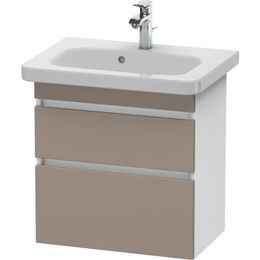 Duravit DuraStyle Waschtisch-Unterschrank DS647904318 58 x 36,8 cm, basalt matt/wei&szlig; matt, 2 Schubk&auml;sten, wandh&auml;ngend