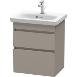 Duravit DuraStyle Waschtisch-Unterschrank DS640304343 50 x 36,8 cm, basalt matt, 2 Schubk&auml;sten, wandh&auml;ngend