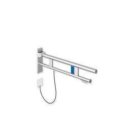 HEWI System 900 St&uuml;tzklappgriff 900.50.184XA Ausladung 750 mm, Edelstahl matt geschliffen, links