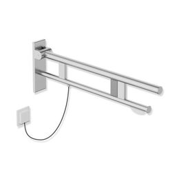 HEWI System 900 St&uuml;tzklappgriff 900.50.188XA Ausladung 750 mm, Edelstahl matt geschliffen, rechts