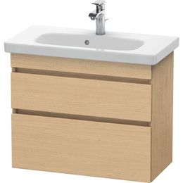 Duravit DuraStyle Waschtisch-Unterschrank DS649903030 73 x 36,8 cm, Eiche natur, 2 Schubk&auml;sten, wandh&auml;ngend