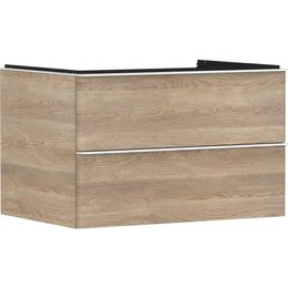 Hansgrohe Xelu Q Waschtischunterschrank 54076700 780x485x550mm, 2 Schubk&auml;sten, Eiche Natur, mattwei&szlig;