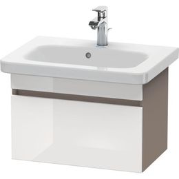 Duravit DuraStyle Waschtisch-Unterschrank DS637902243 58 x 36,8 cm, wei&szlig; hochglanz/basalt matt, 1 Auszug