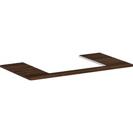 Hansgrohe Xelu Q Konsole 54110630 980 x 550 mm, Ausschnitt 600 x 480 mm, Nussbaum dunkel