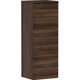 Hansgrohe Xelu Q Halbhochschrank 54134670 370x400x1065mm, T&uuml;ranschlag rechts, Nussbaum dunkel, mattschwarz