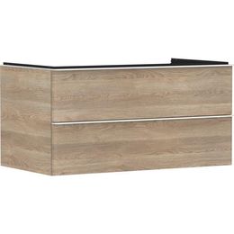 Hansgrohe Xelu Q Waschtischunterschrank 54080700 980x485x550mm, 2 Schubk&auml;sten, Eiche Natur, mattwei&szlig;
