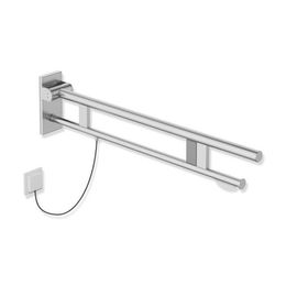HEWI System 900 St&uuml;tzklappgriff 900.50.133XA Ausladung 900 mm, Edelstahl matt geschliffen, rechts
