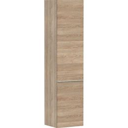 Hansgrohe Xelu Q Hochschrank 54141700 370x400x1650mm, T&uuml;ranschlag rechts, Eiche Natur, mattwei&szlig;