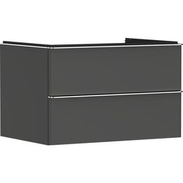 Hansgrohe Xelu Q Waschtischunterschrank 54075000 780x485x550mm, 2 Schubk&auml;sten, diamantgrau matt, chrom