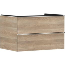 Hansgrohe Xelu Q Waschtischunterschrank 54076000 780x485x550mm, 2 Schubk&auml;sten, Eiche Natur, chrom
