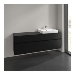 Villeroy & Boch Villeroy und Boch Collaro Waschtischunterschrank C02300VL 160x54,8x50cm, Waschtisch rechts, volcano black