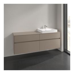 Villeroy & Boch Villeroy und Boch Collaro Waschtischunterschrank C02300VM 160x54,8x50cm, Waschtisch rechts, taupe