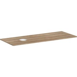 Hansgrohe Xelu Q Konsole 54116230 1360 x 550 mm, Ausschnitt links, Aufsatzwaschtisch ohne Hahnloch, Eiche Natur