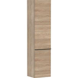 Hansgrohe Xelu Q Hochschrank 54137670 370x400x1650mm, T&uuml;ranschlag links, Eiche Natur, mattschwarz