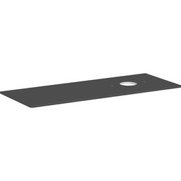 Hansgrohe Xelu Q Konsole 54117910 1360 x 550 mm, Ausschnitt rechts, Aufsatzwaschtisch ohne Hahnloch, diamantgrau matt