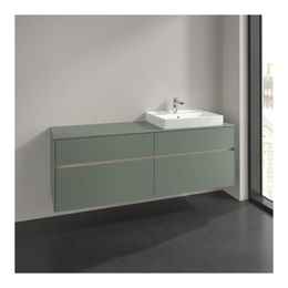 Villeroy & Boch Villeroy und Boch Collaro Waschtischunterschrank C02300AF 160x54,8x50cm, Waschtisch rechts, soft green