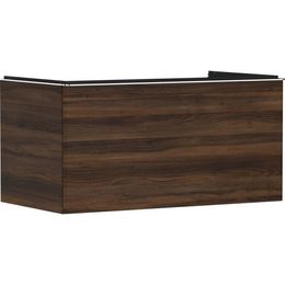 Hansgrohe Xelu Q Waschtischunterschrank 54061000 980x485x550mm, mit Schubkasten, Nussbaum dunkel, chrom
