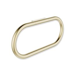 HEWI Serie 480 Handtuchring 480.09.00270LP schwenkbar, PVD beschichtet, messing geb&uuml;rstet