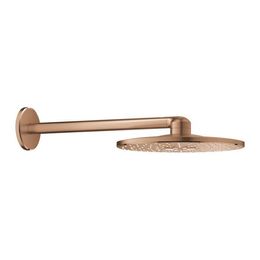 Grohe Rainshower Kopfbrauseset 26475DL0 warm sunset geb&uuml;rstet, Brausearm 430mm, 2 Stahlarten